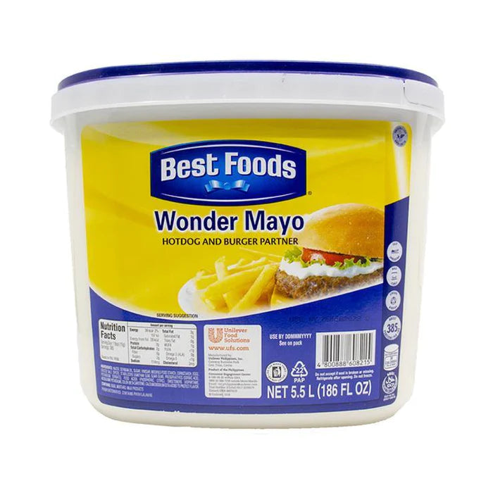 Best Foods Wonder Mayo 5.5L – promiselandmart